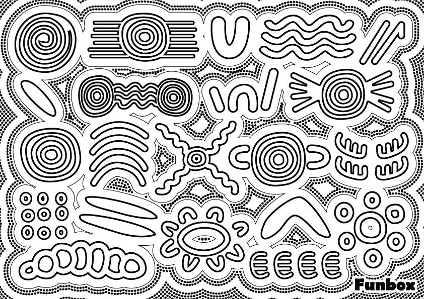 NAIDOC Colouring Sheets - set of 12 – Funbox Activities